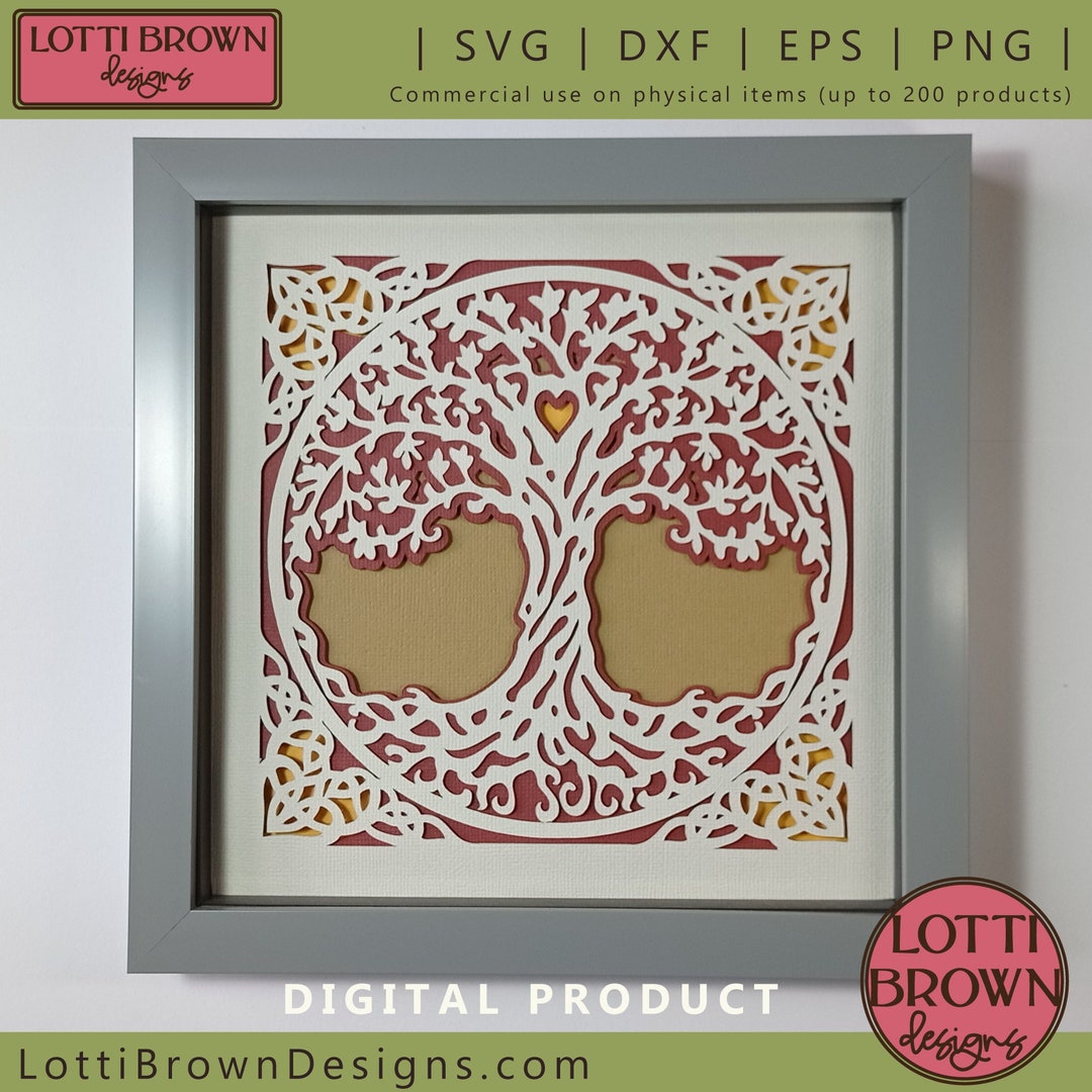 Layered Tree of Life SVG, Celtic Tree of Life Shadow Box SVG, 3D SVG ...
