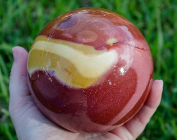 Mookaite Jasper Sphere, 97mm 3.8, Mookaite Jasper, Sphere, 2 Lbs 14.4 ...