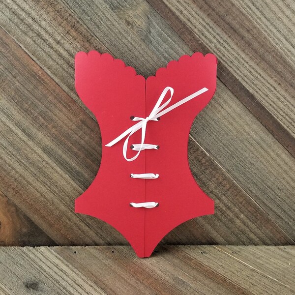 Corset Card - Etsy