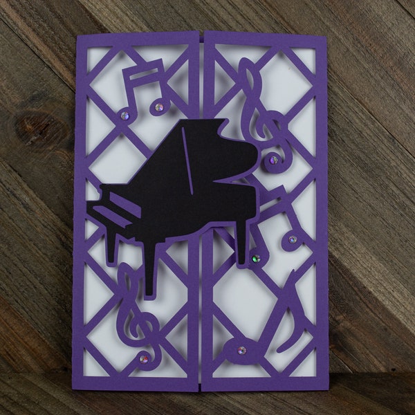 Music Theme Card - Etsy