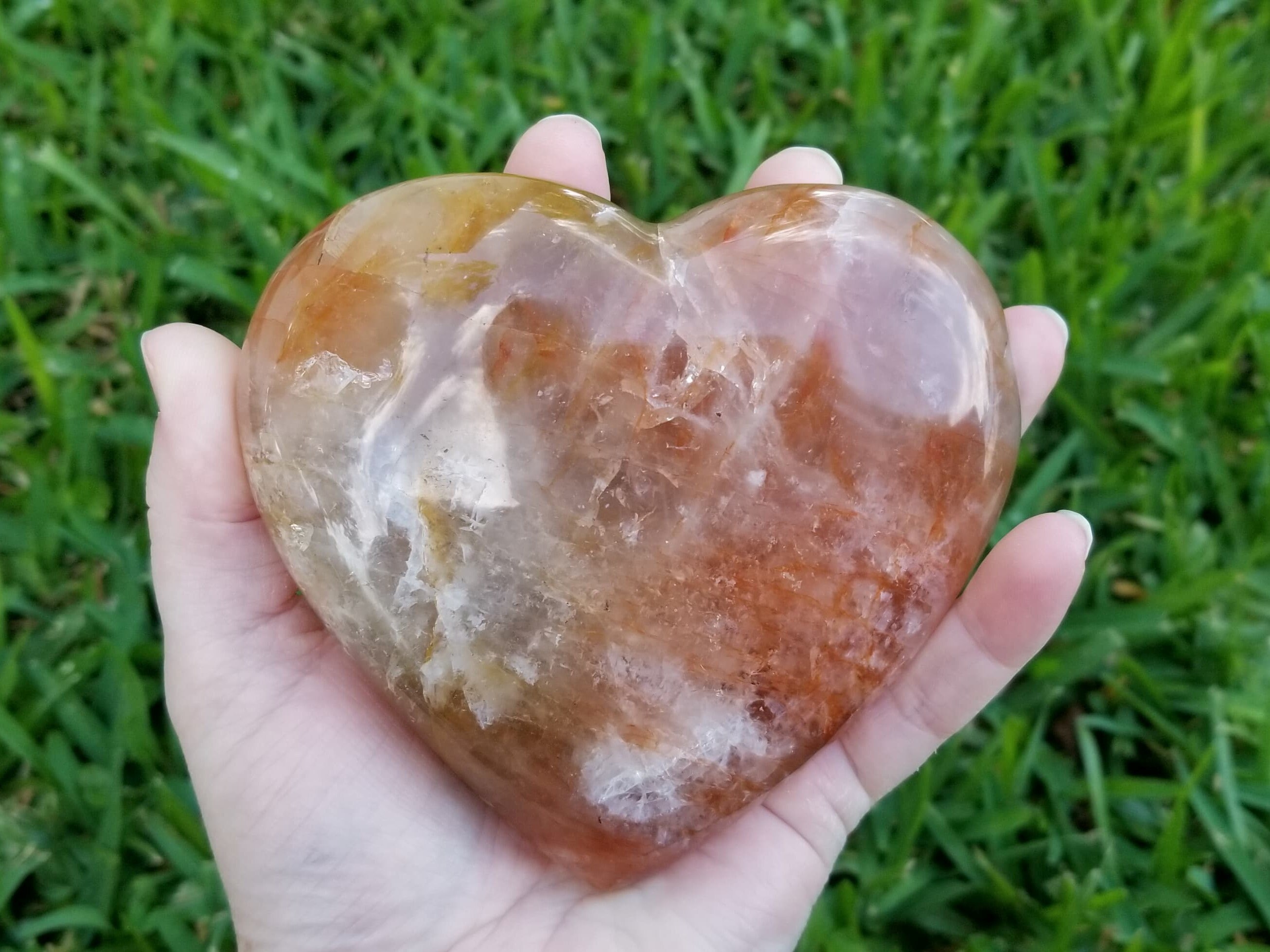 Hematoid Quartz Heart Hematoid Quartz Heart Hematoid Quartz - Etsy