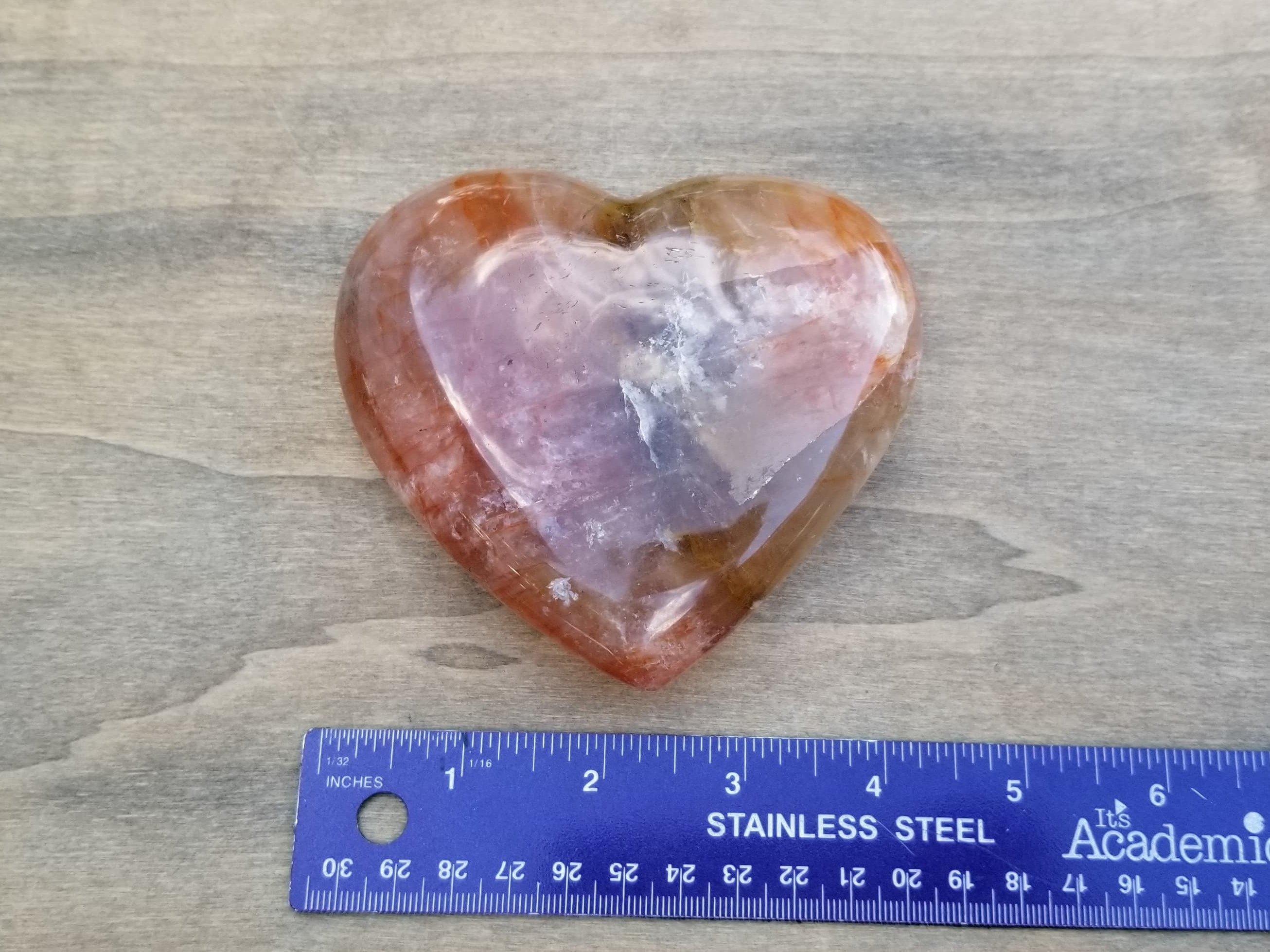 Hematoid Quartz Heart Hematoid Quartz Heart Hematoid Quartz - Etsy