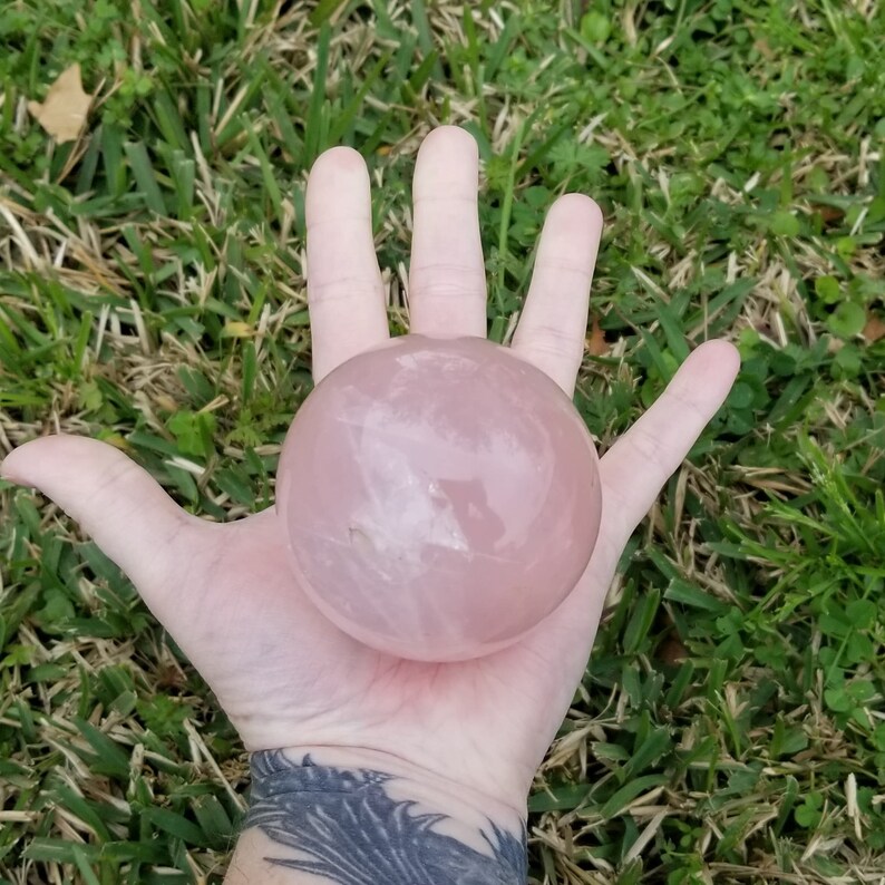 Rose Quartz Sphere Rose Quartz Sphere Rose Quartz 67 Mm - Etsy
