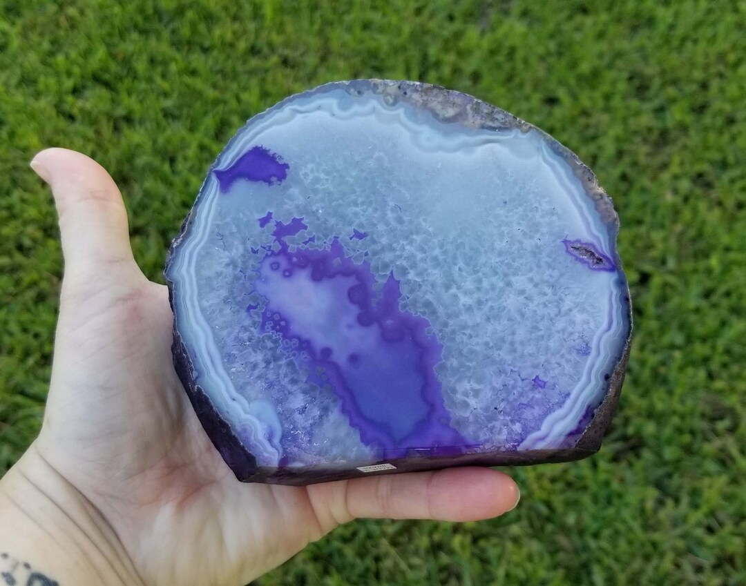Dyed Purple Agate Slab - Etsy
