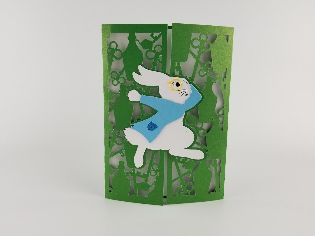 White Rabbit Card White Rabbit Card White Rabbit Theme Card - Etsy