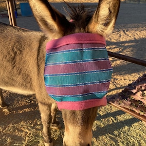 Donkey/mule Fly Masks - Dual Adjustment or W/ Ear Holes - Made to Order ...