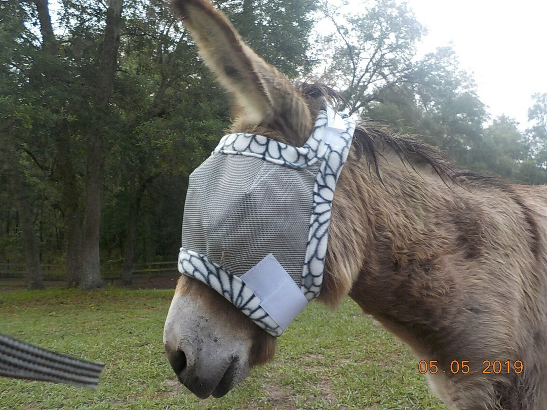 Donkey/mule Fly Masks - Dual Adjustment or W/ Ear Holes - Made to Order ...
