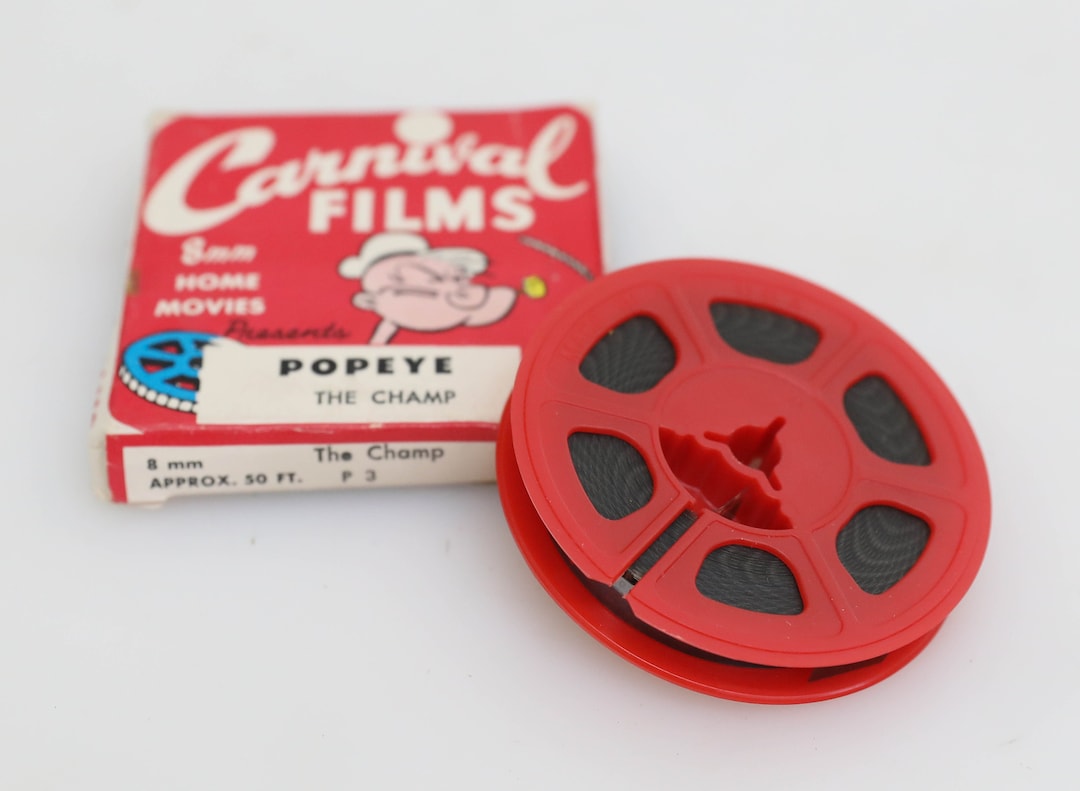 Vintage Standard 8mm Movie - the Champ Popeye by Carnival Films - B&W ...
