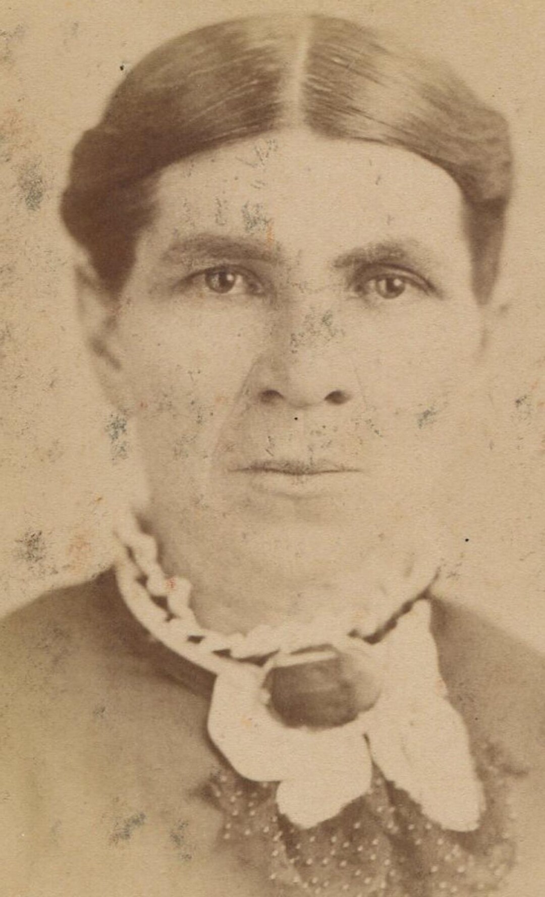 Vintage Cabinet Card Photo: Heavy Browed Woman With Pursed Lips ...