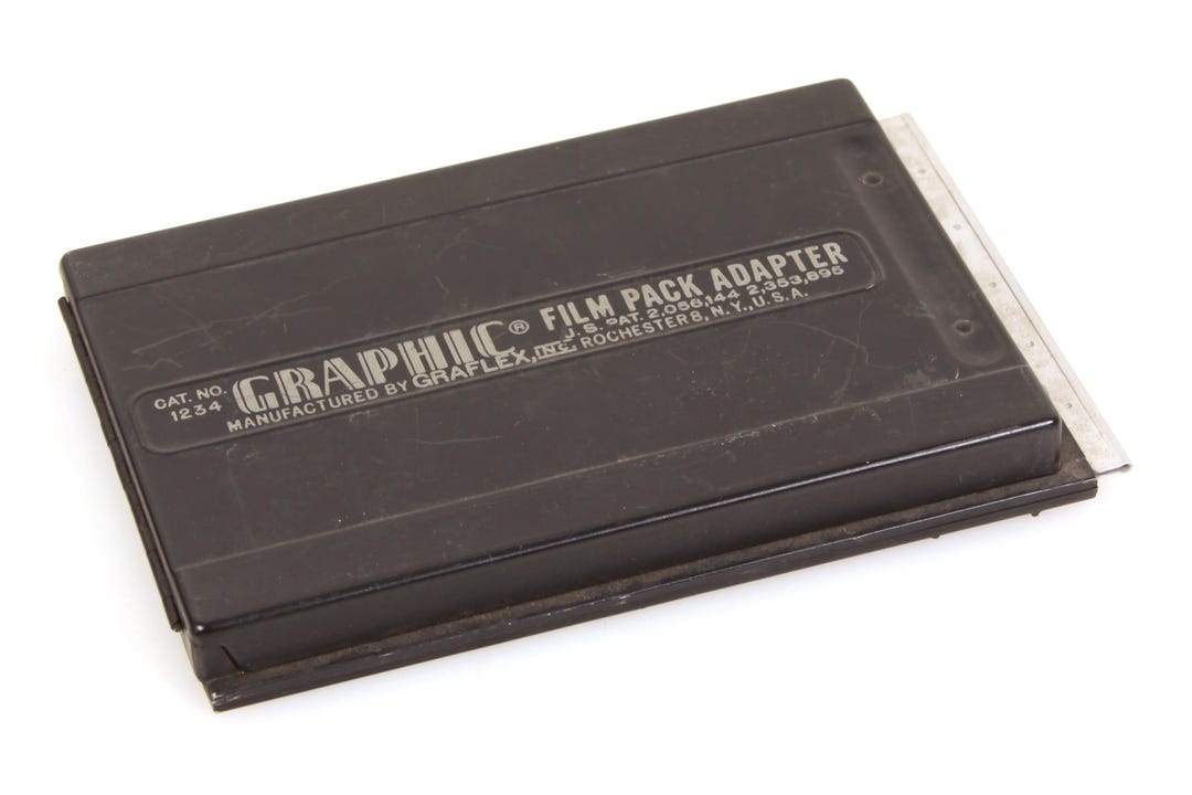 Vintage Graflex Graphic Film Pack Adapter Cat. No. 1234 4x5 Camera Film ...