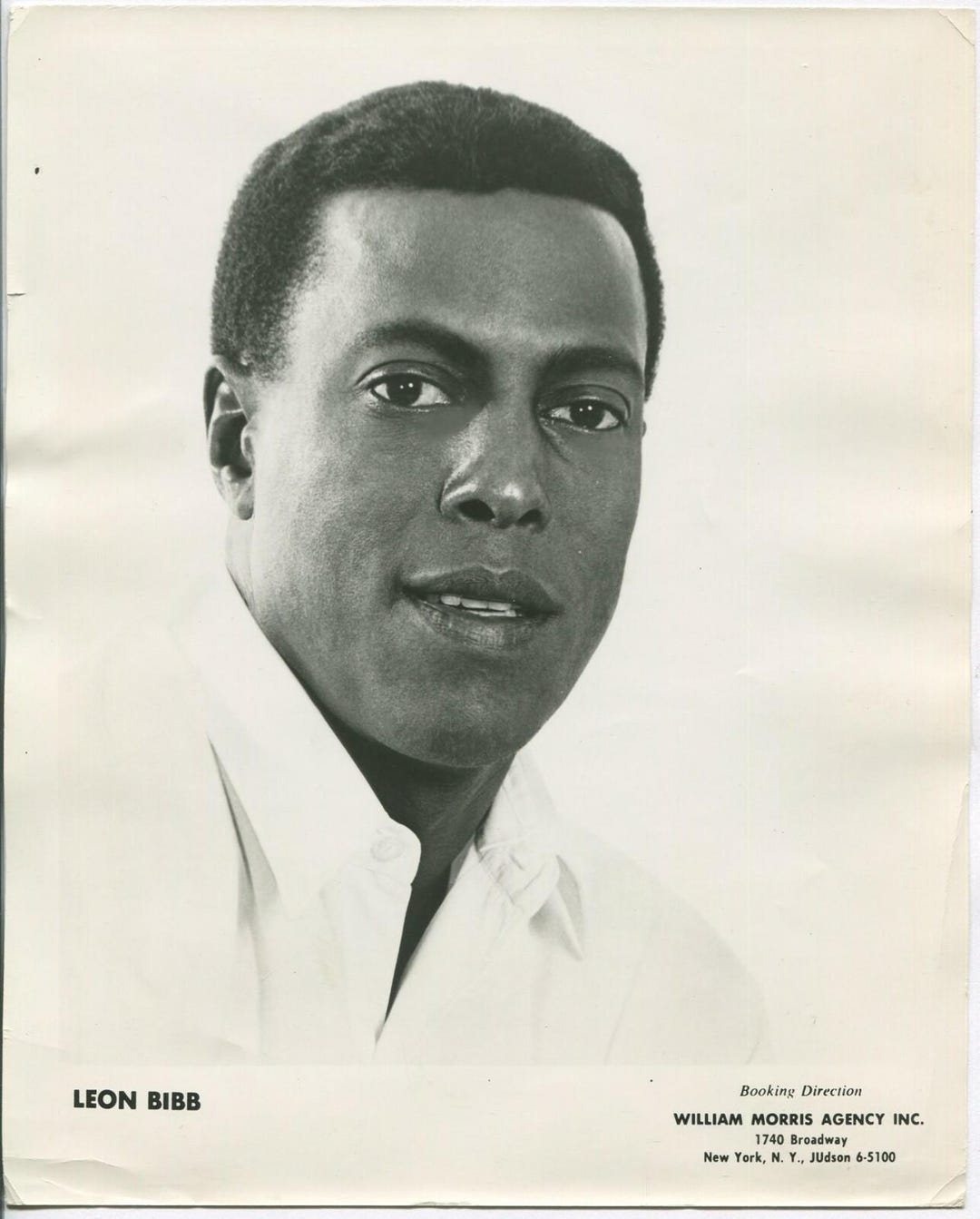 Leon Bibb 8x10 Publicity Photo Black Entertainer Vintage Collectible ...