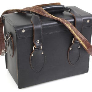 Camera Bag Vintage 1980s Black Leather - Etsy