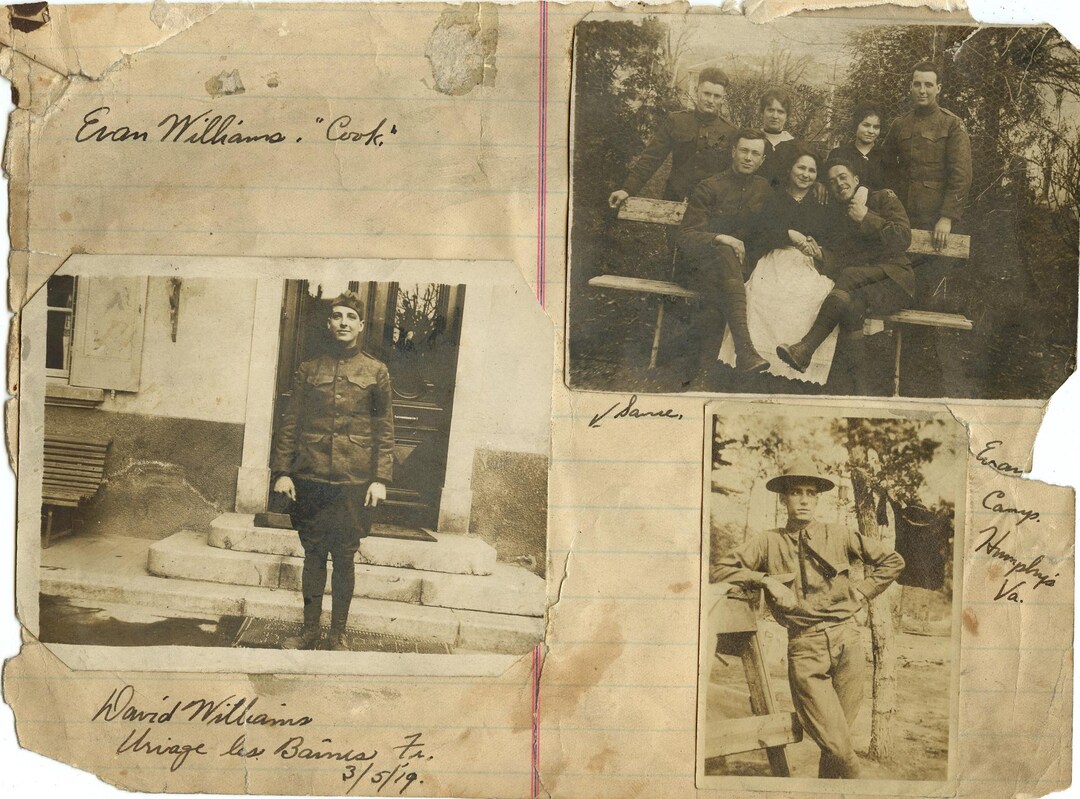 Set of 3 Vintage WWI Photos Soldiers With Notes - Etsy