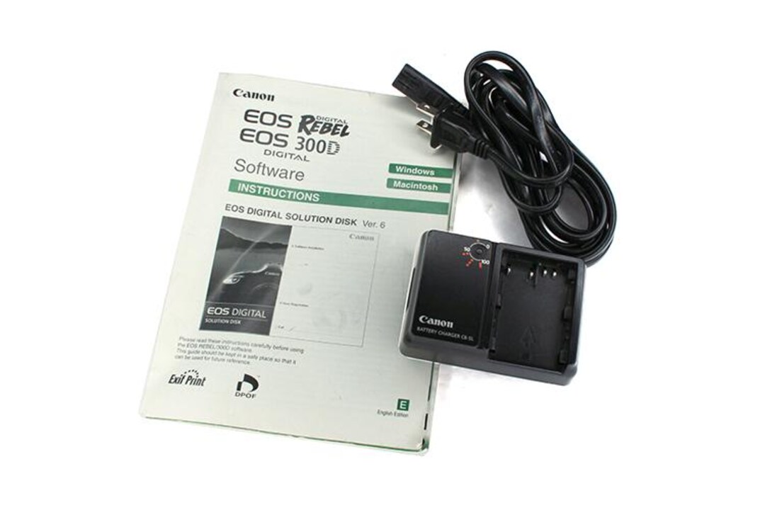 Genuine Eos Digital Rebel 300d Software Manual & Charger - Etsy