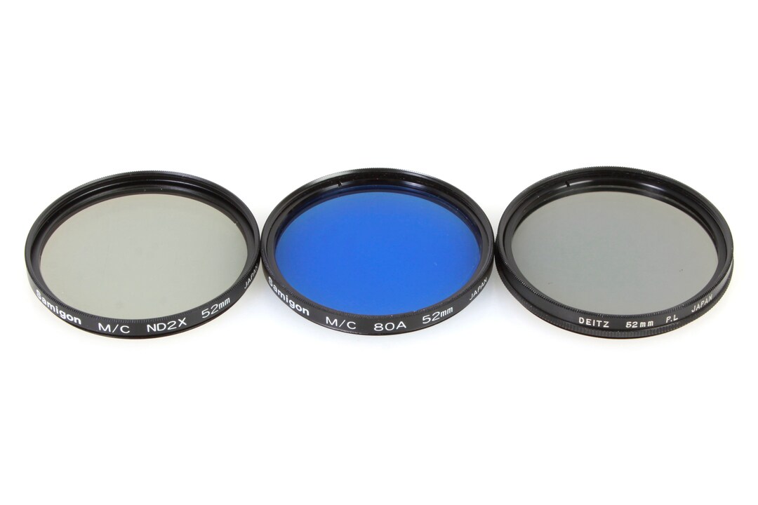 52mm Filters (3) ND 2X, Blue, Polarizer - Etsy