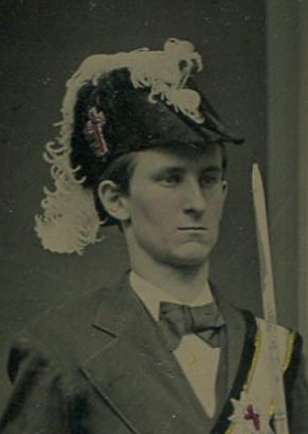 Vintage Knights Templar Mason Regalia Portrait - Tinted Tintype ...
