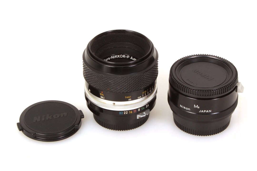 Nikon Micro-nikkor 55mm F3.5 Macro Lens With M2 Close-up Tube - Etsy