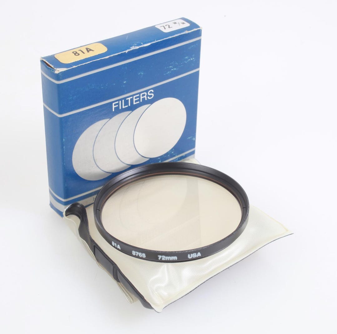 Vintage 72mm 81A Warming Lens Filter - Etsy