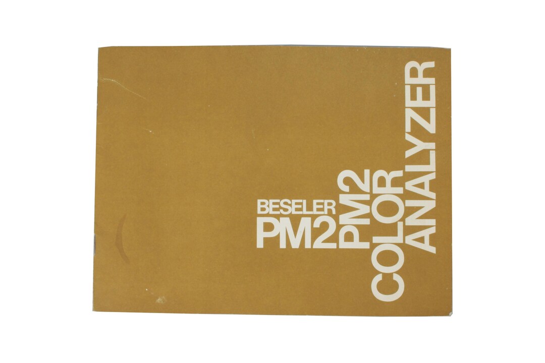 PM2 Beseler Color Analyzer Manual - Etsy