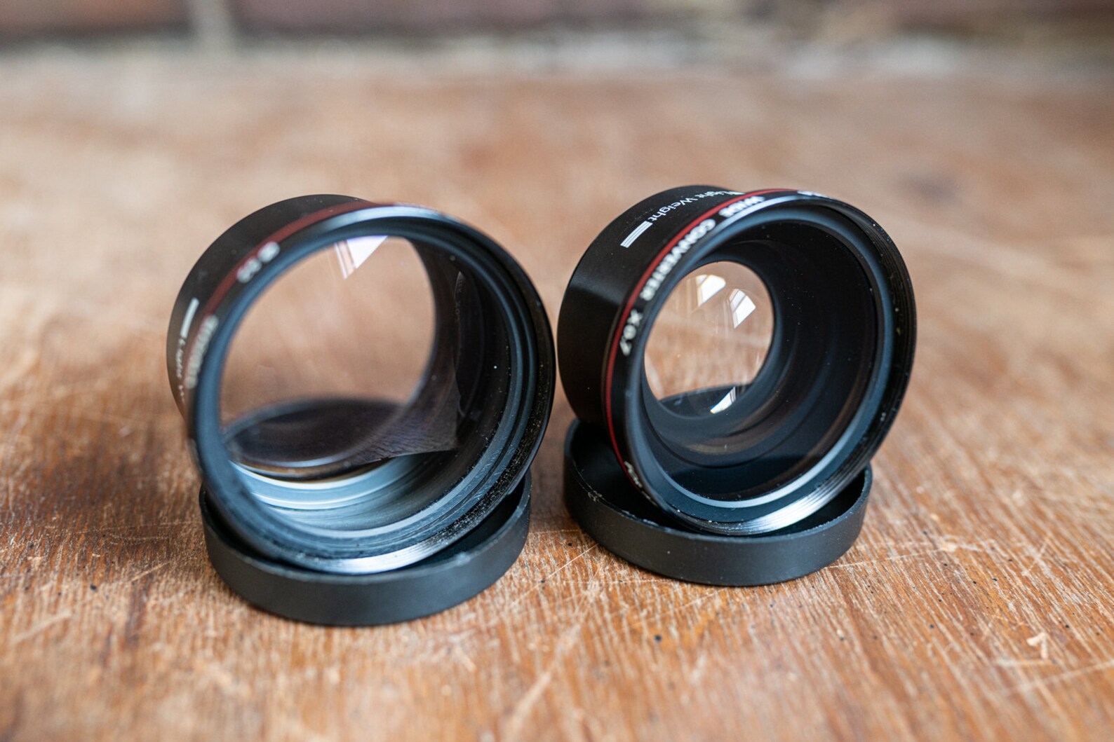 Sigma Wide + Tele Converter Lenses W/ Case and 49mm to 46mm Step Down ...