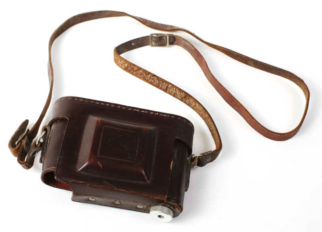 Vintage Brown Leather Balda Camera Case With Strap - Etsy