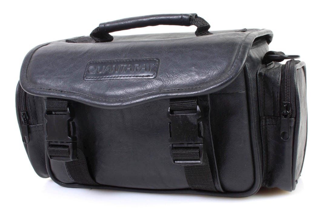 Camera Bag 1970s Black Leather - Etsy
