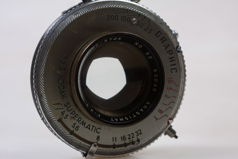 Kodak Anastigmat F4.5 6 3/8 Inch Lens in Supermatic No. 3 | Etsy