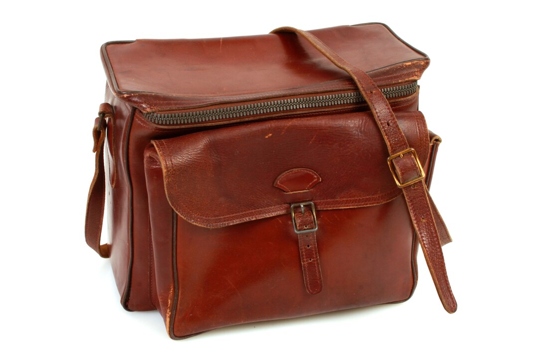 Camera Bag 1950s Leather - Etsy