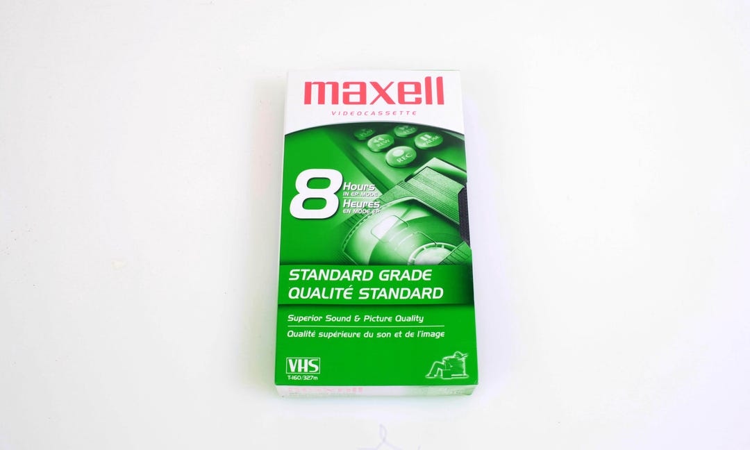 Maxell VHS Video Cassette Standard Grade T-160 8 Hours - Etsy