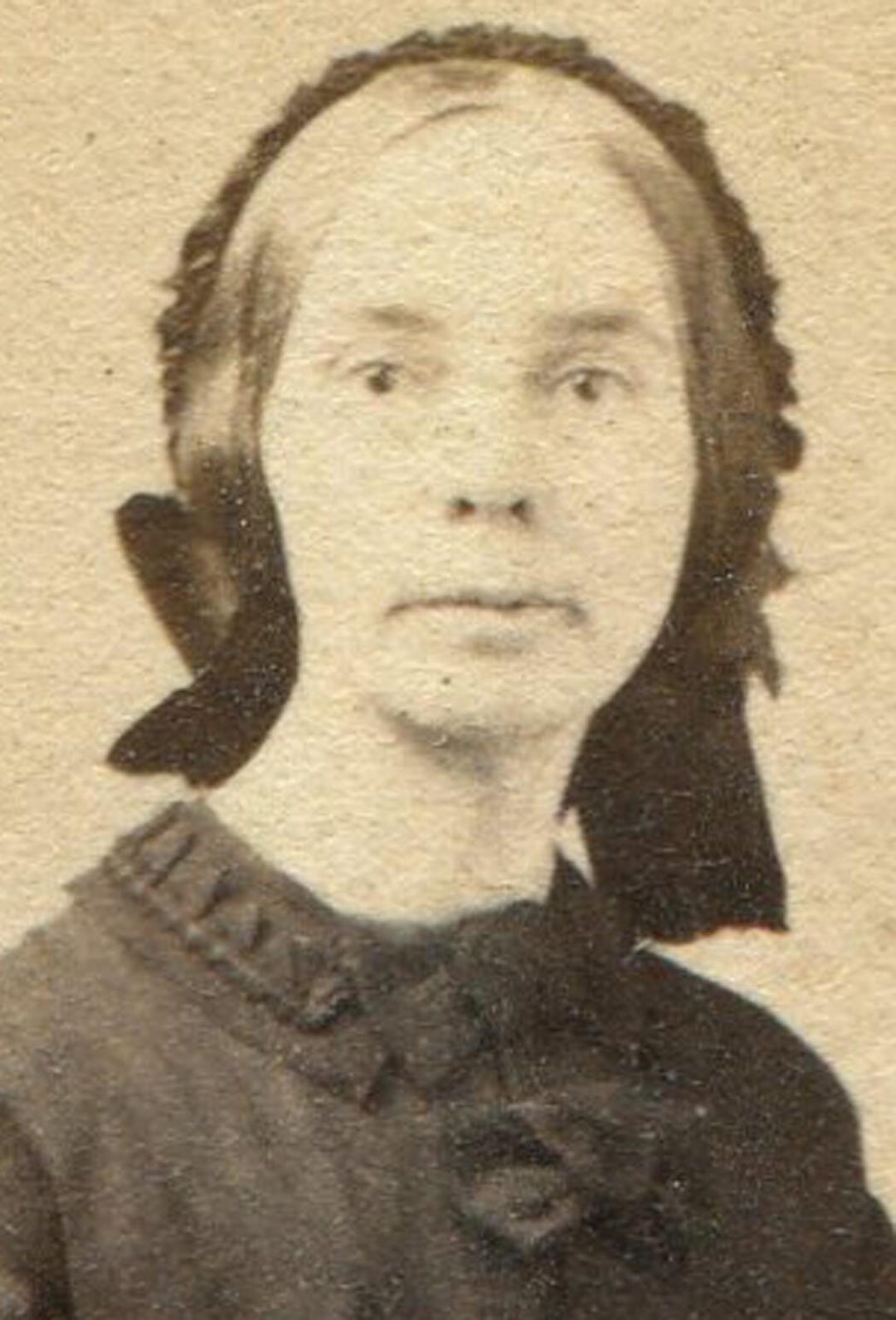 Civil War Era Cdv. Woman, Standing Pose, Richly Detailed Dress. Buffalo ...