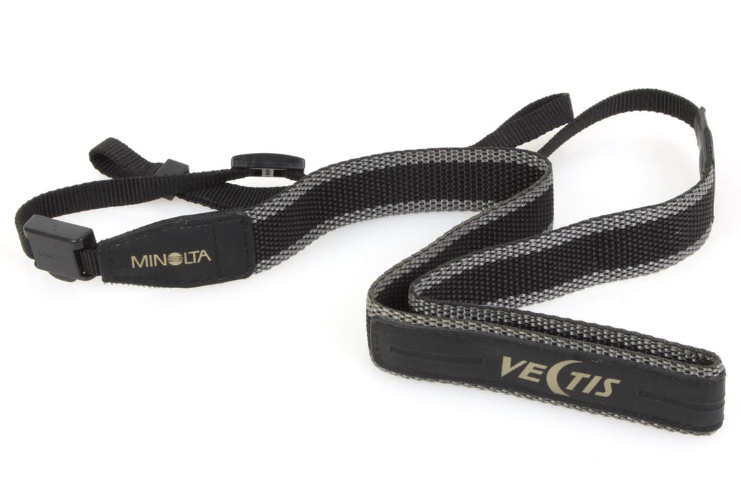 Minolta Camera Strap Black/gray 1990s Original - Fits Any Camera - Etsy