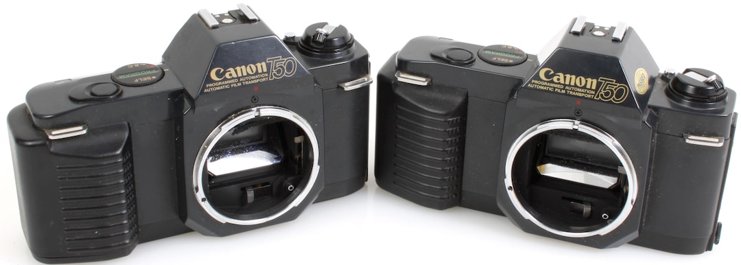 Canon T50 35mm Film Camera Lot for Prop or Repair Set of 2 - Etsy