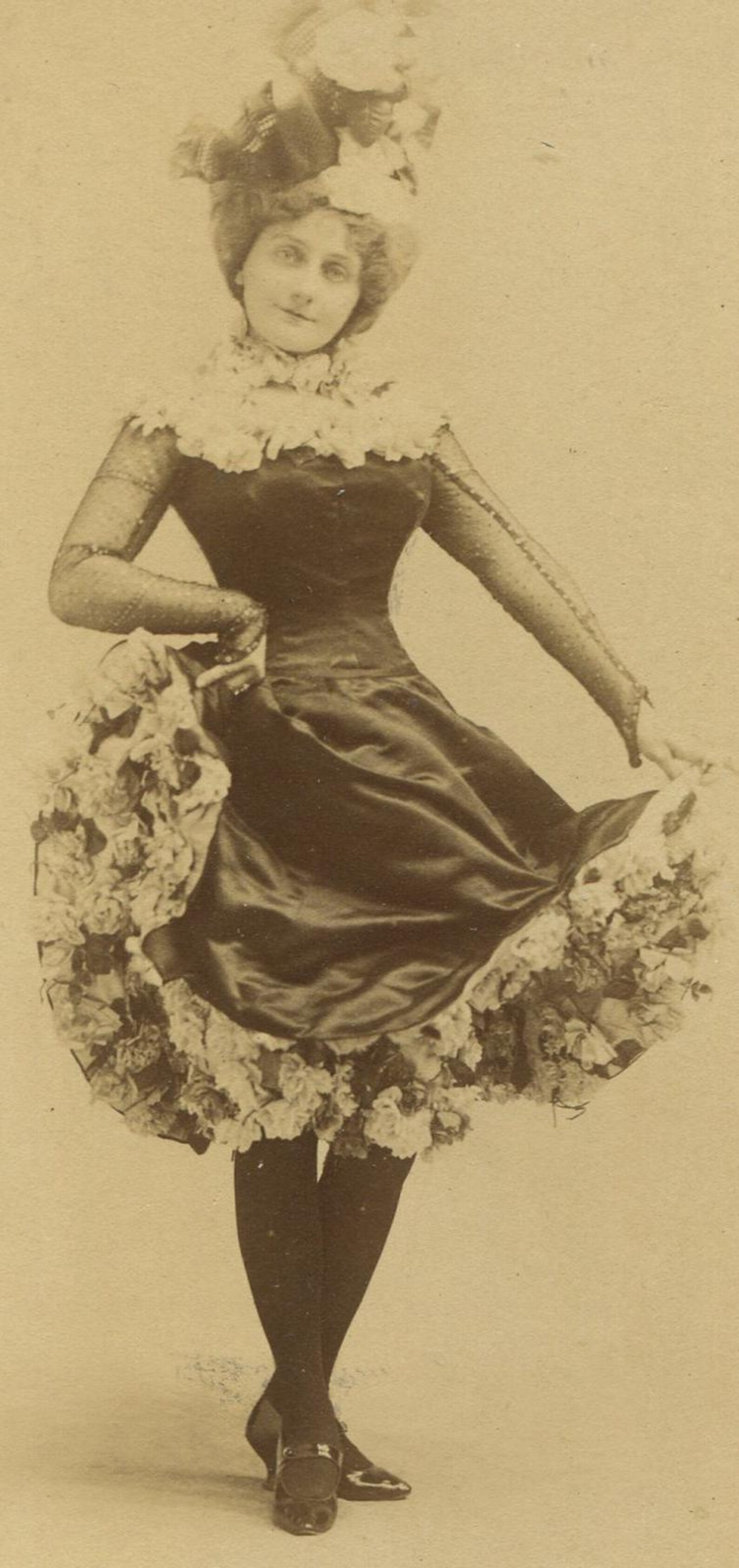 Vintage Rose Dearing Theatrical Dance Hall Costume Cabinet Card Photo ...
