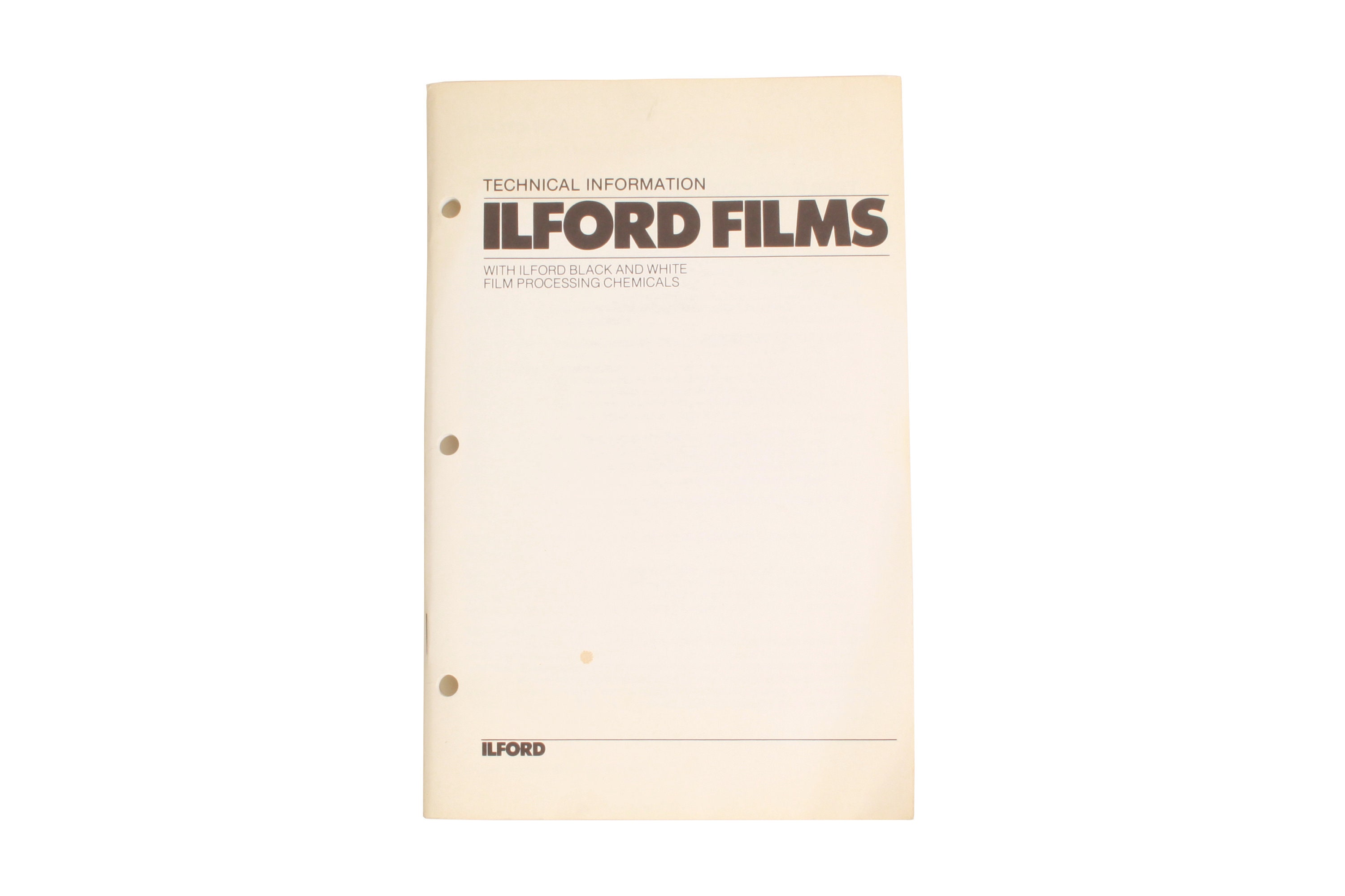 Ilford Films Technical Guide - Etsy