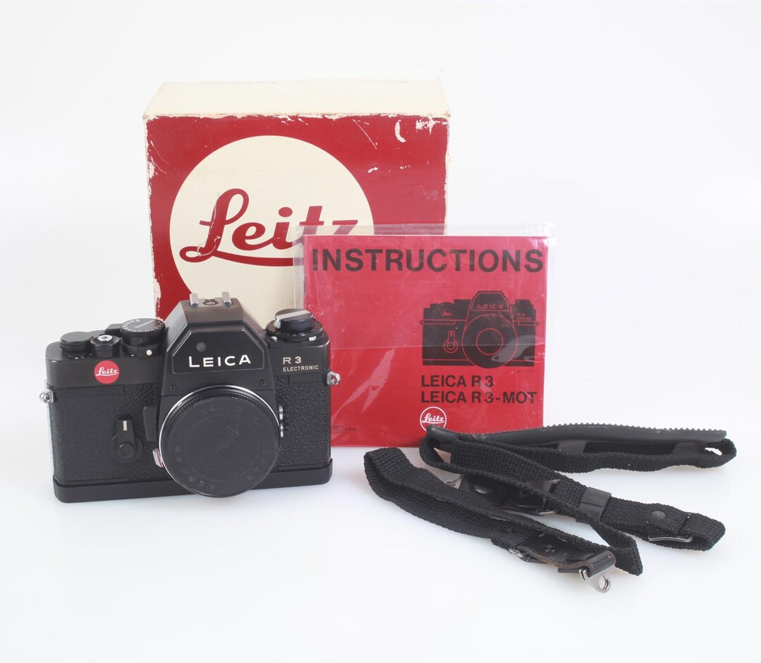 Leica R3 Electronic 35mm Film Camera in Box W/strap and Manual TESTED ...