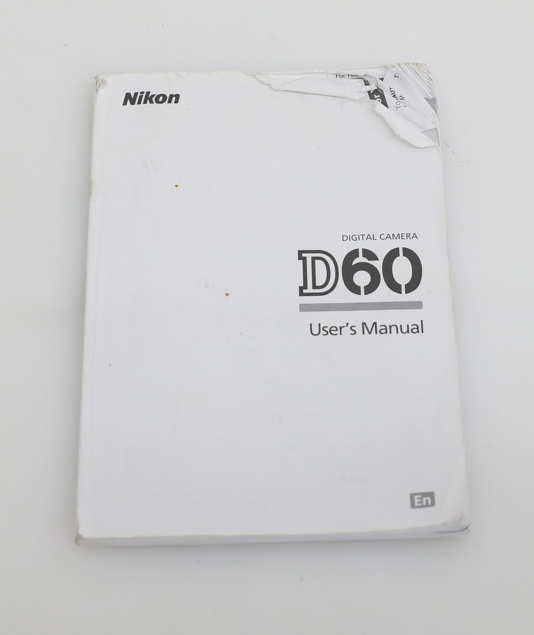 Nikon D60 Instruction Users Manual in English - Etsy