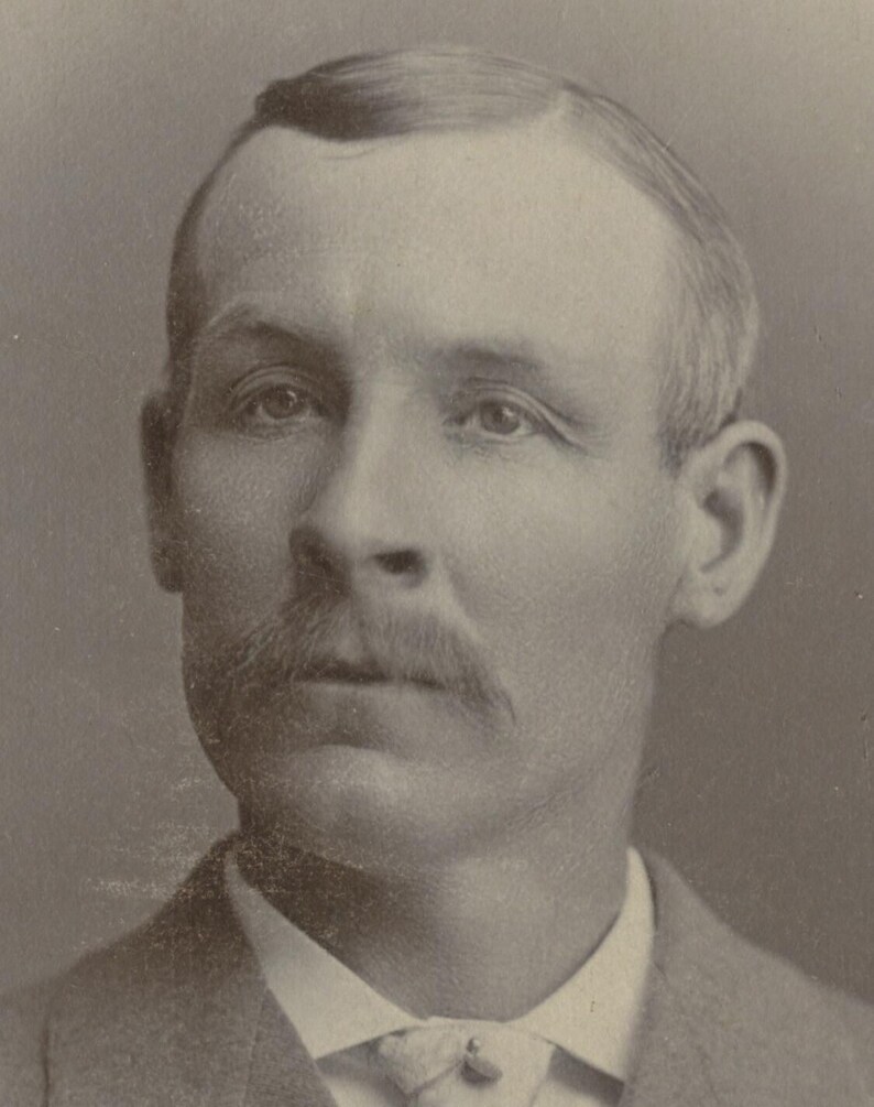 Vintage 1895 Park City UT Photograph - Man in Sharp Suit & Bold Tie ...
