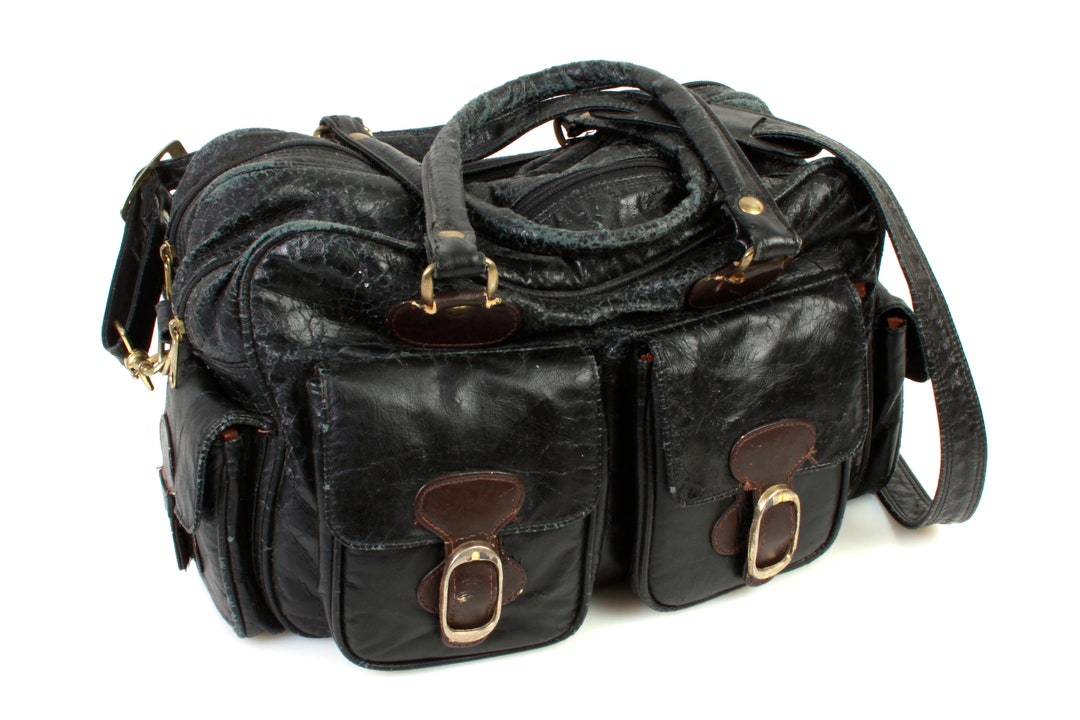 Vintage Leather Camera Bag Vintage W Shoulder Strap - Etsy