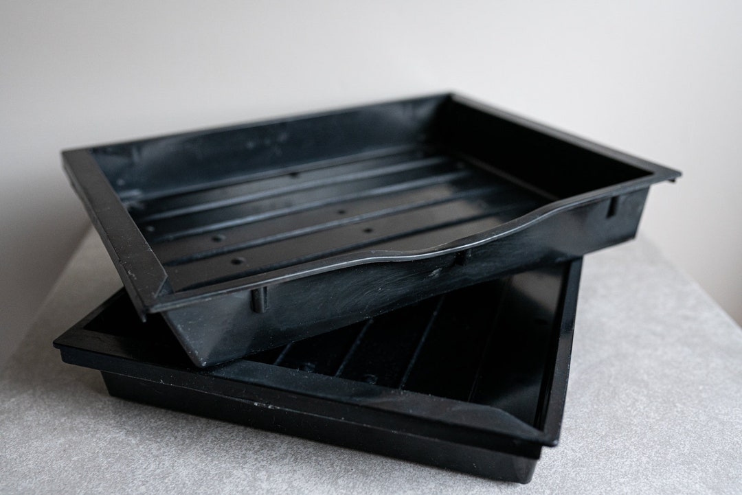 Vintage Black 9 X 11 Developing Trays - Set of 2 - Good for 8 X 10 ...