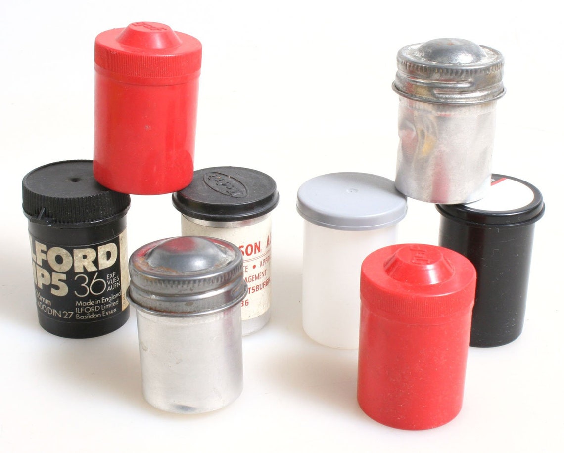 35mm Film Cans Set of 8//vintage Film Containers//metal Film - Etsy