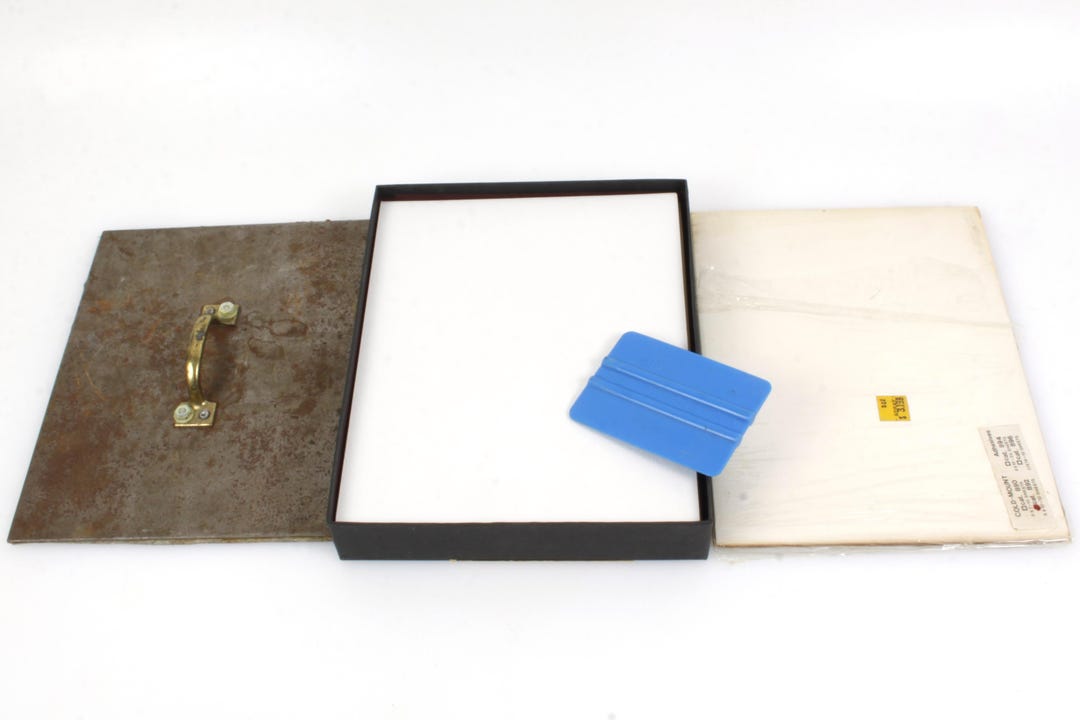 8x10 Mounting Boards With Cold Mount Adhesive & Weighted Plate - Etsy