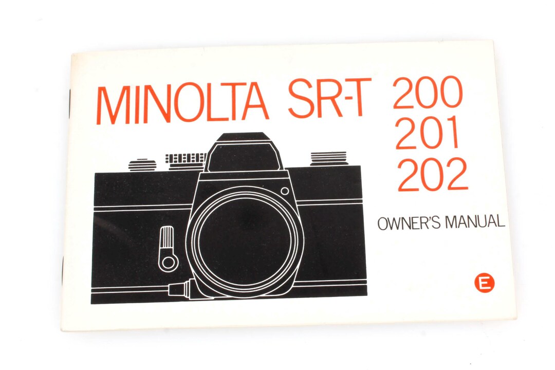 Minolta SRT 200, 201, 202 Owners Manual - Etsy