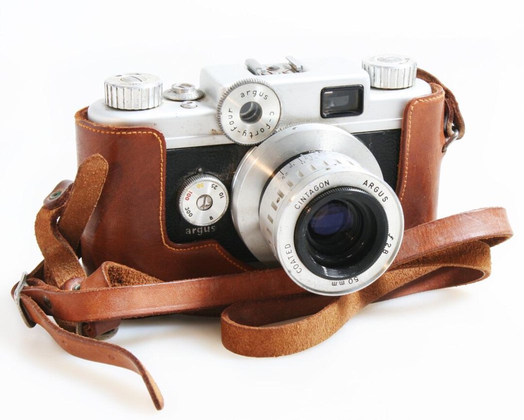 Argus C4 Art Deco Camera in Leather Case - Etsy