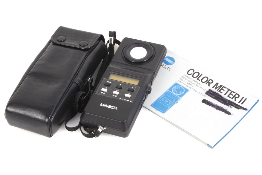 Minolta Color Meter II All Color Temperature & Light Balance W/ Case ...