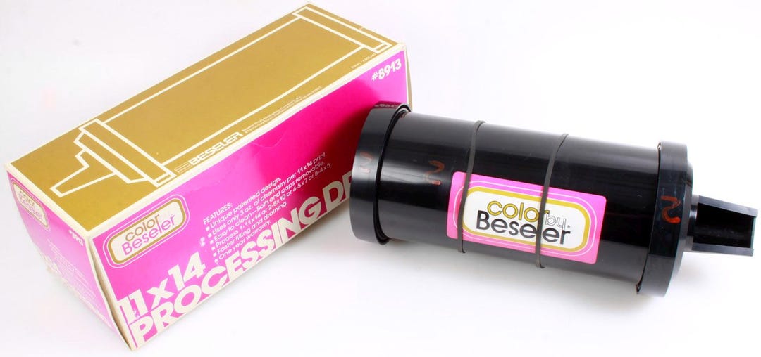 Color by Beseler Darkroom 11x14 Paper Processing Darkroom Drum - Etsy