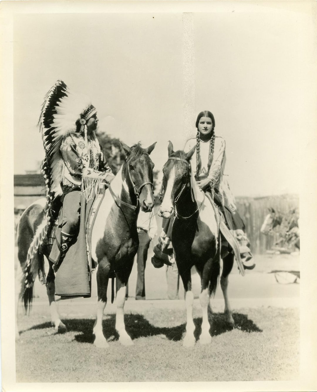 Vintage 1933 Silver Photo Native American Opera Performers New Mexico ...