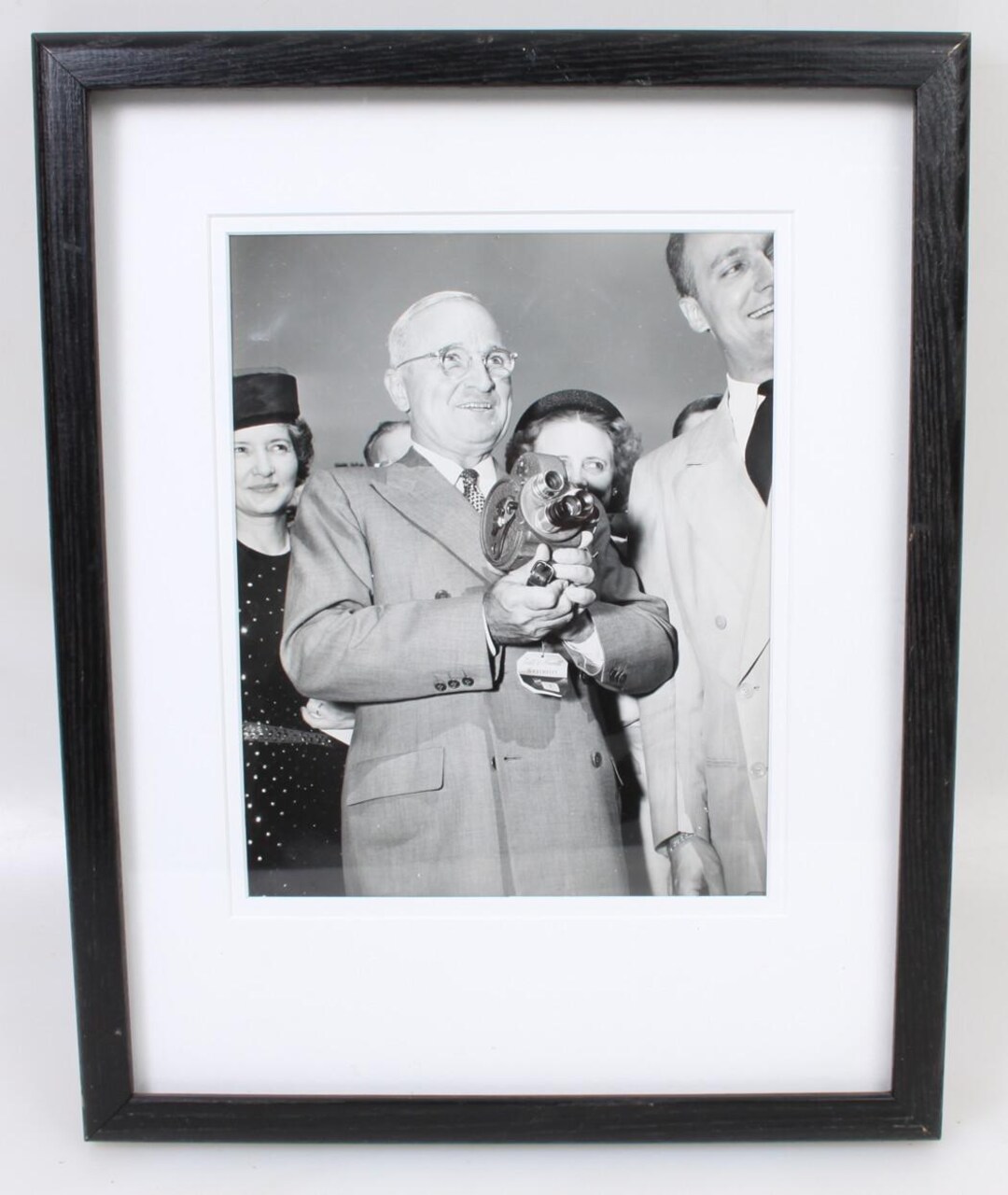 Vintage Harry Truman With Movie Camera Portrait - 8x10 Silver Print ...