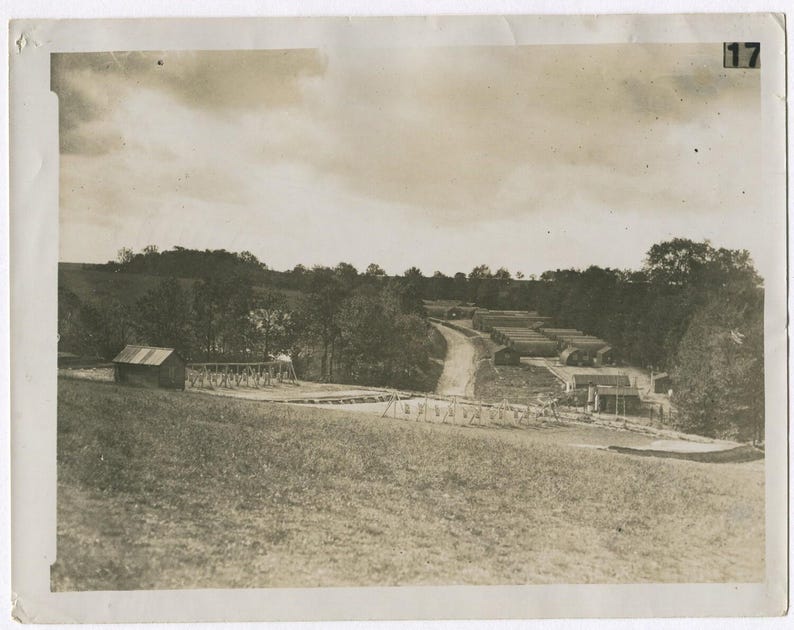 Vintage WWI Photo: British Corps School Training American Officers 8x10 ...