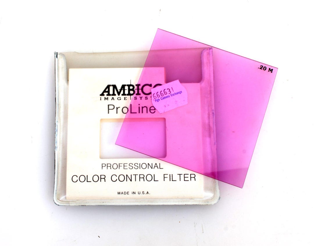 Ambico Color Control Lens Filter, .20 Magenta - Etsy