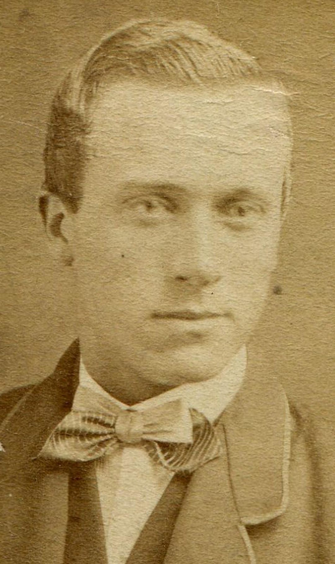 Victorian Man With Bow Tie, Antique Photograph, Circa 1880 - Etsy